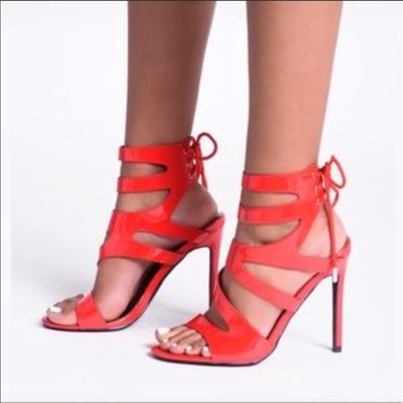 Shoes | True Red Sexy Strappy Heels | Poshmark